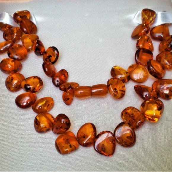 Jewelry | Vintage Russian Soviet Ussr Baltic Honey Amber Beaded ...